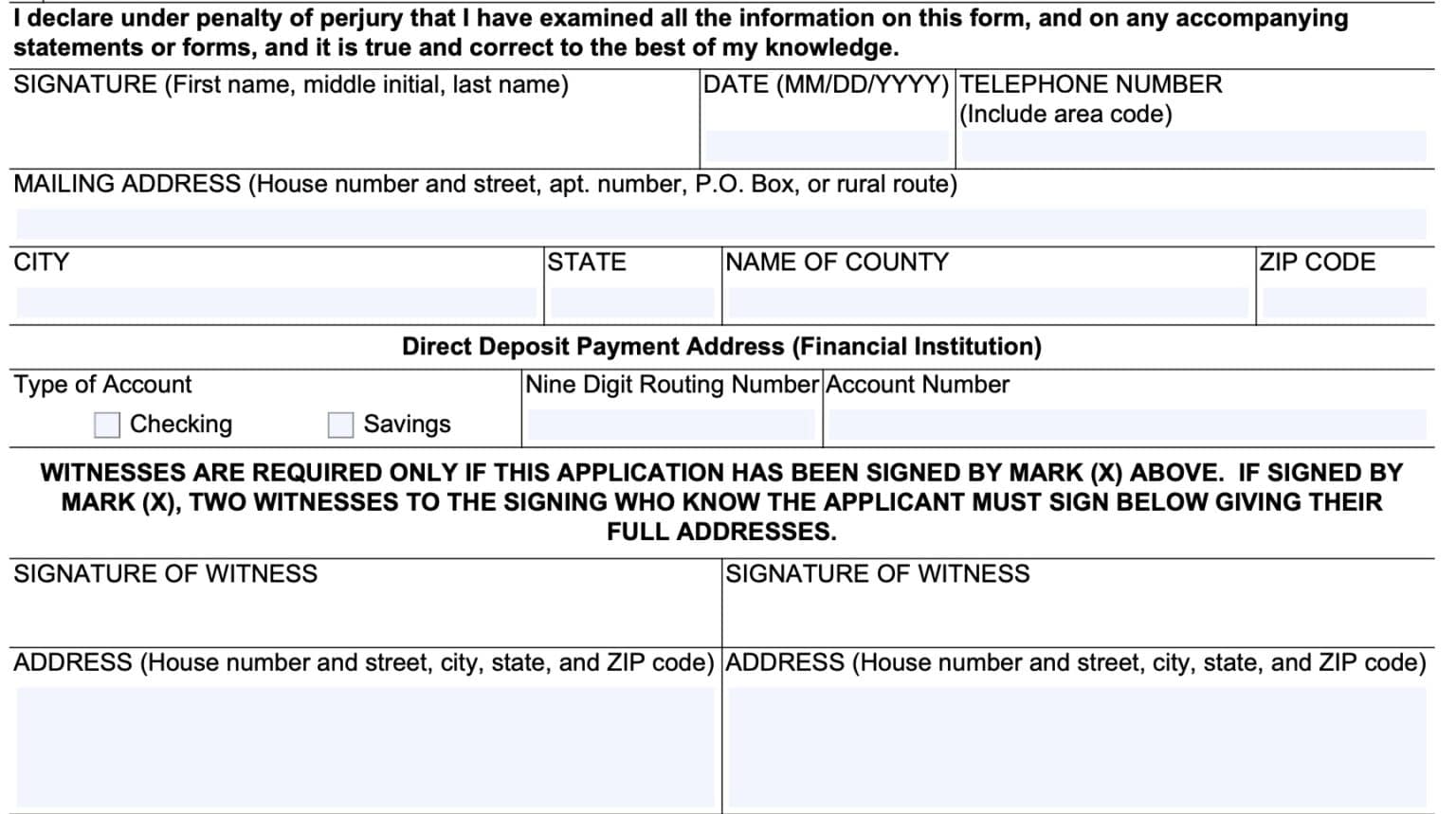Form SSA 1724 Instructions: Claims On Behalf of a Decedent