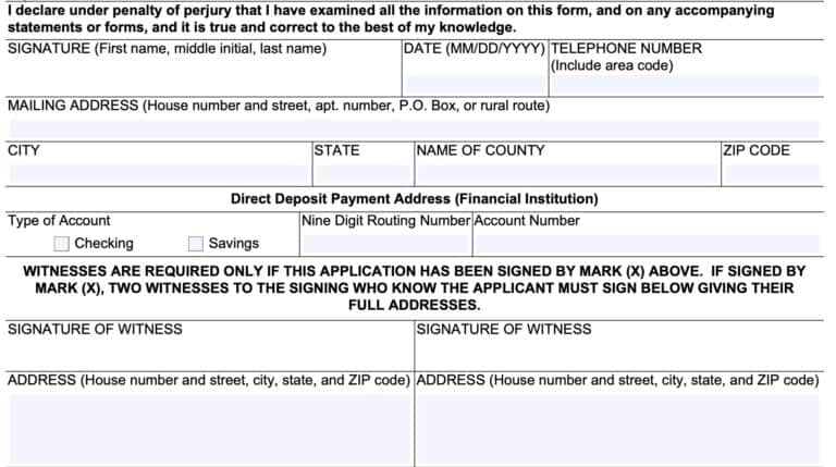 Form SSA 1724 Instructions: Claims On Behalf of a Decedent