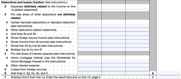 IRS Form 1116 Instructions - Claiming the Foreign Tax Credit