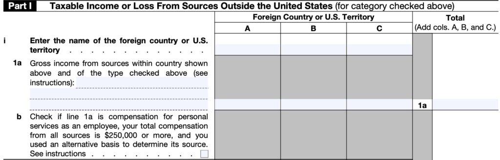 IRS Form 1116 Instructions - Claiming the Foreign Tax Credit
