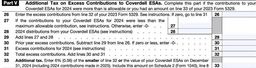 IRS Form 5329 Instructions - A Guide to Additional Taxes