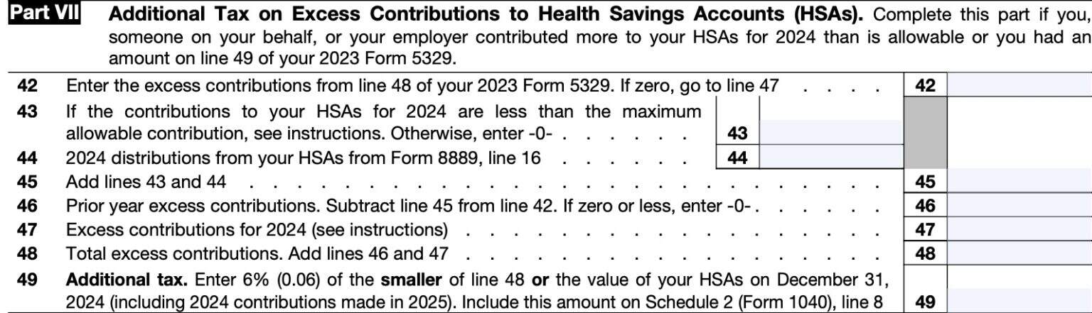 IRS Form 5329 Instructions - A Guide to Additional Taxes