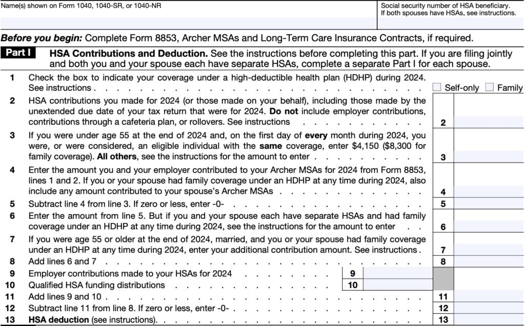 IRS Form 8889 Instructions - A Guide to Health Savings Accounts