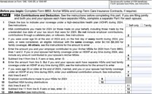 IRS Form 8889 Instructions - A Guide to Health Savings Accounts