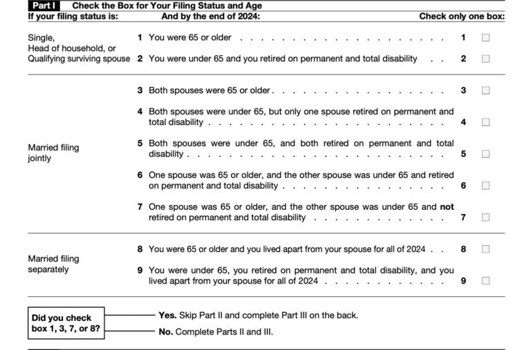 IRS Schedule R Instructions - Credit for the Elderly or Disabled