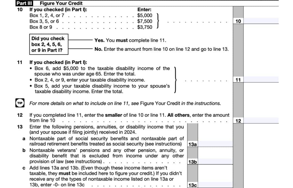 IRS Schedule R Instructions - Credit for the Elderly or Disabled