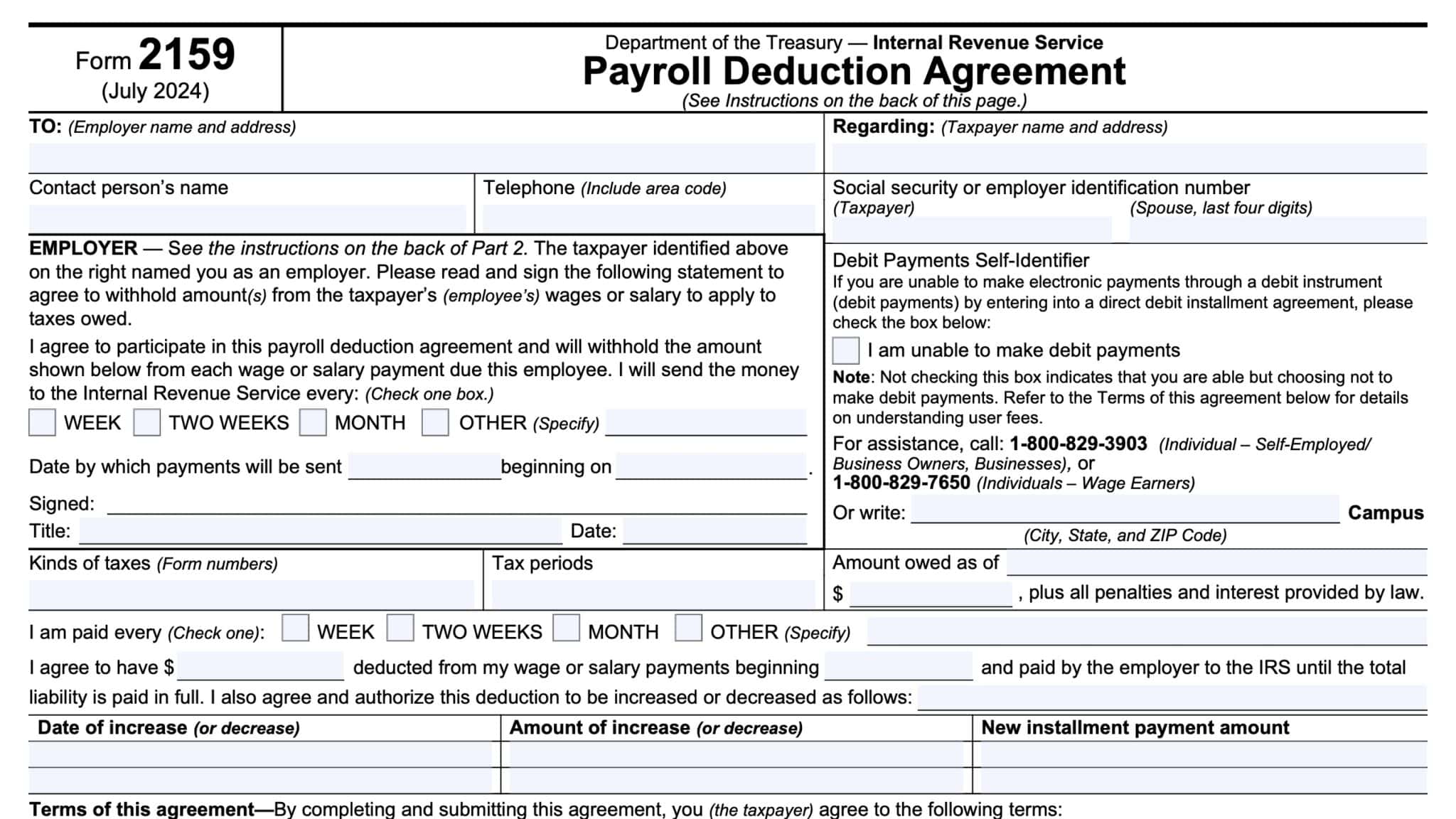 IRS Form 911 Instructions - Taxpayer Advocate Service Assistance