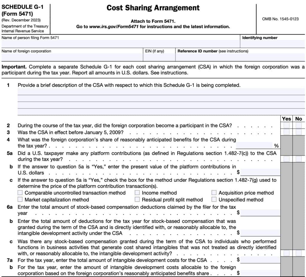 IRS Form 5471 Instructions - CFC Tax Reporting for U.S. Persons