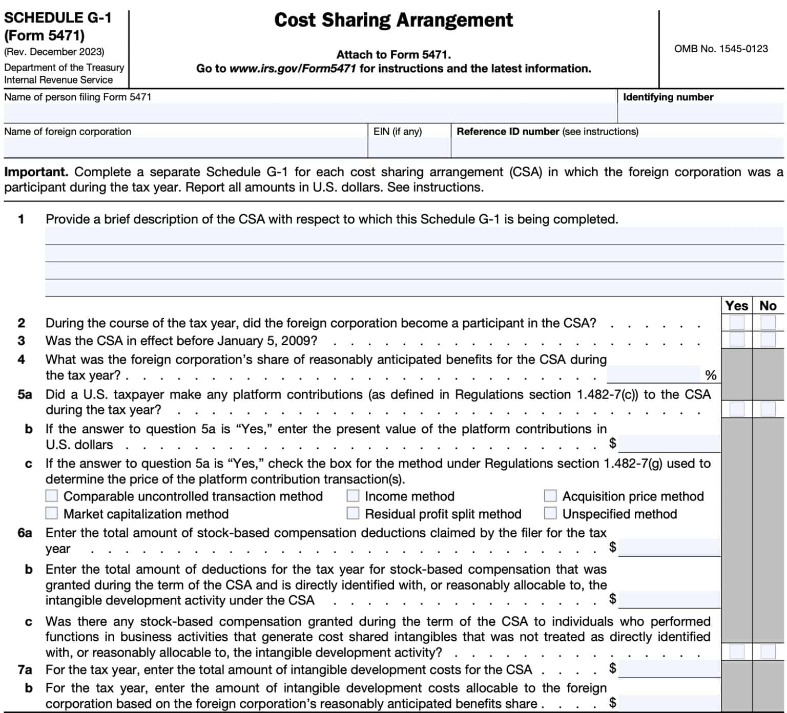 IRS Form 5471 Instructions - CFC Tax Reporting for U.S. Persons