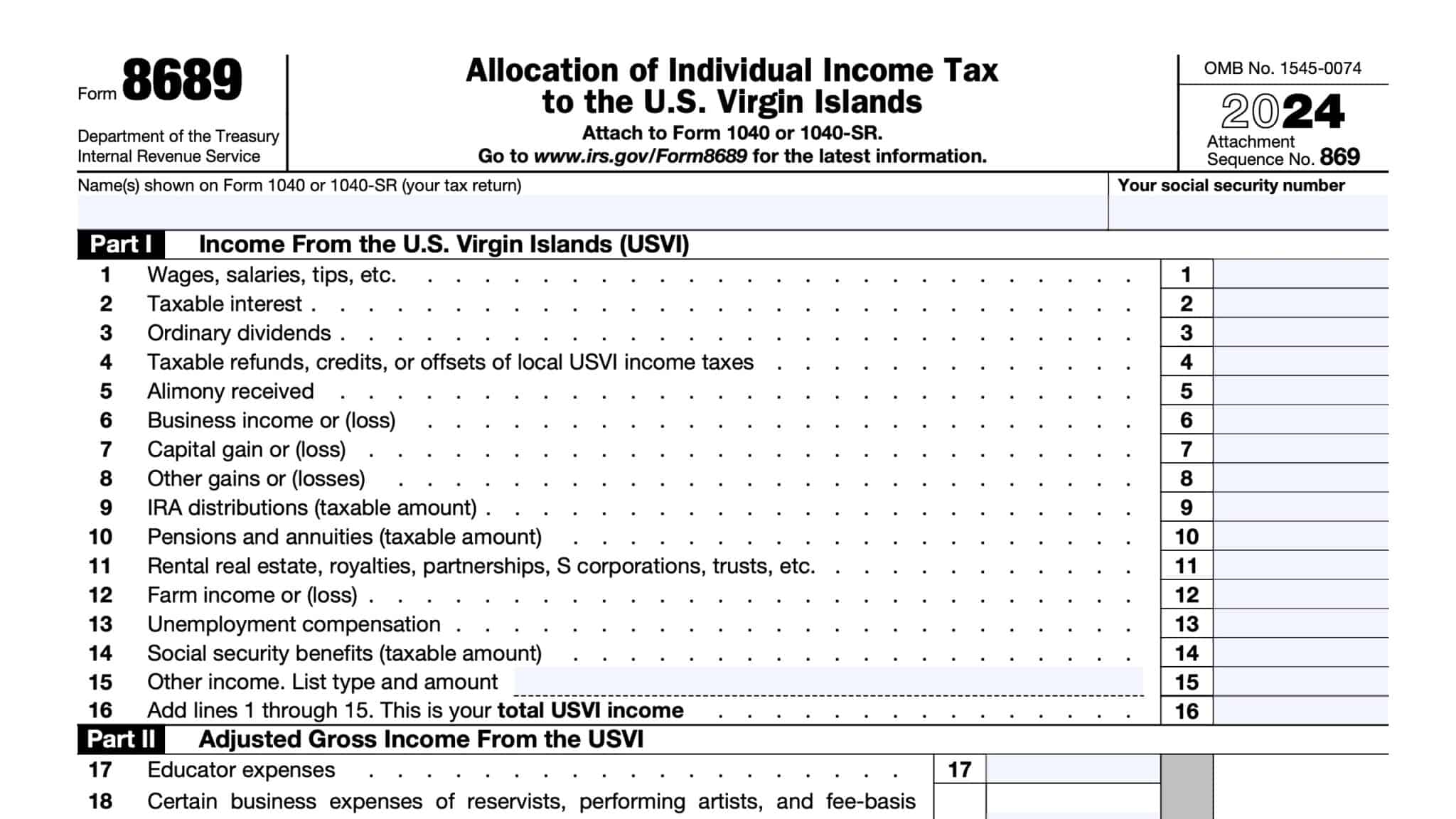 IRS Form 1040-SS Instructions - U.S. Self-Employment Tax Return