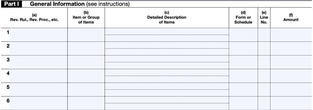 IRS Form 8275 Instructions - Disclosure Statement