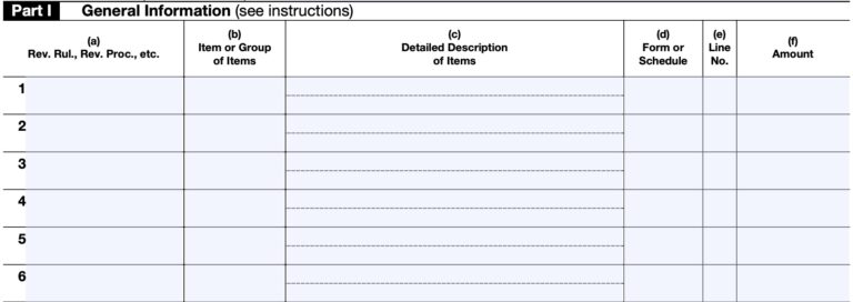 IRS Form 8275 Instructions - Disclosure Statement