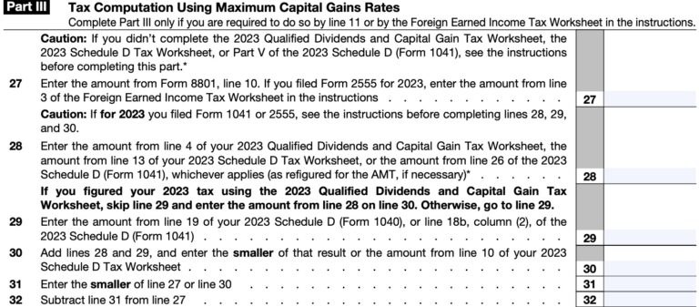 IRS Form 8801 Instructions - Credit for Prior Year Minimum Tax