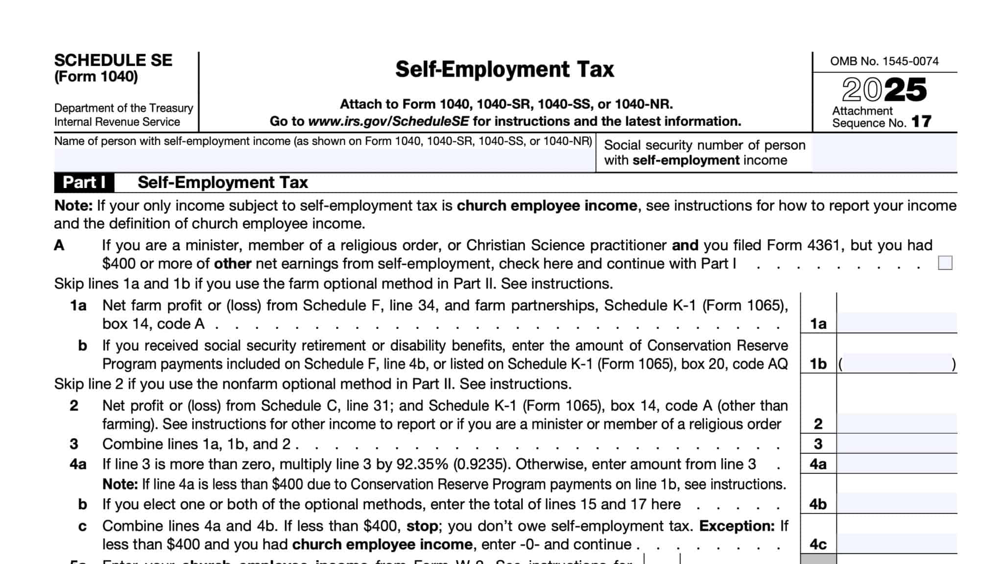 IRS Schedule 2 Instructions - Additional Taxes