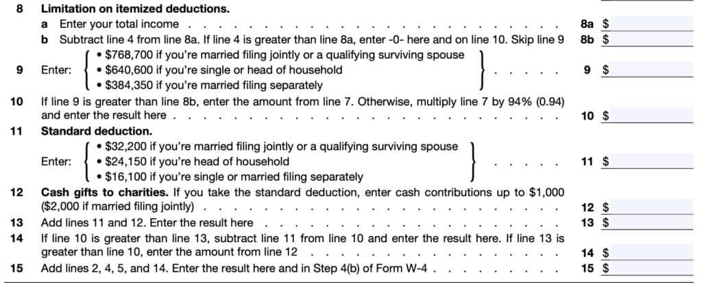 IRS Form W-4 Instructions - Employee's Withholding Certificate