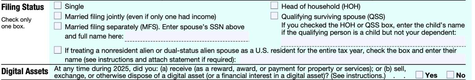 IRS Form 1040 Instructions