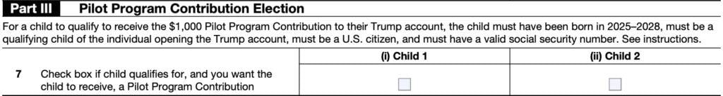 IRS Form 4547 Instructions - Trump Account Election(s)