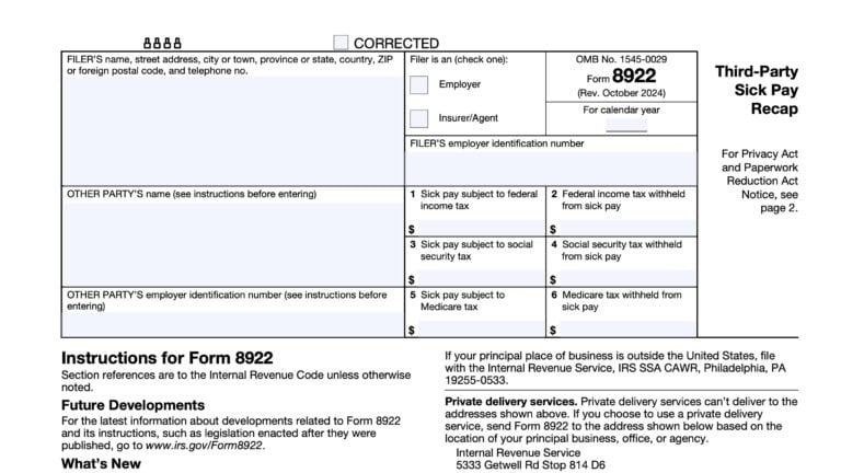 IRS Form 8868 Instructions - Exempt Organization Extension