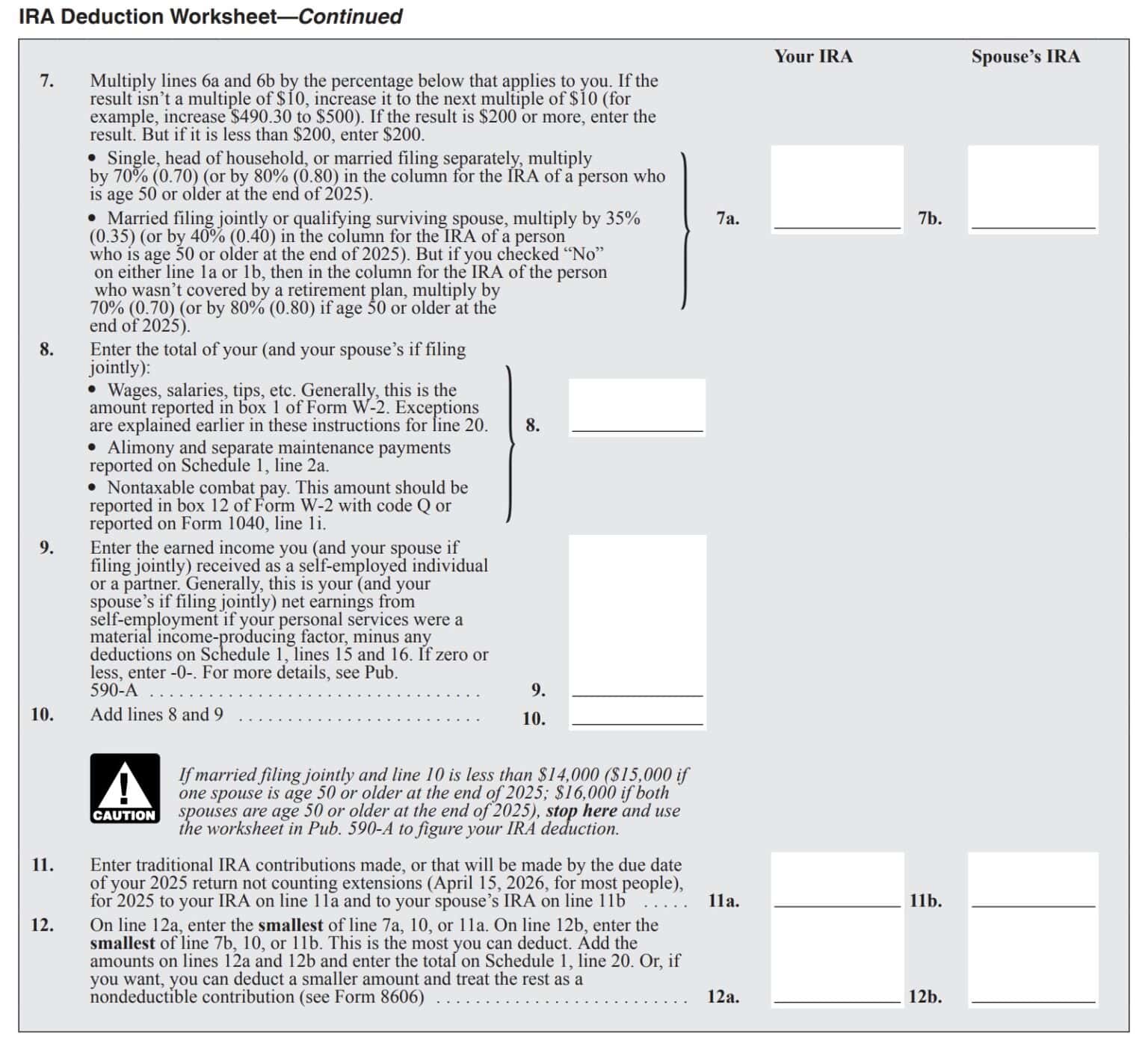 IRS Schedule 1 Instructions - Additional Income & AGI Adjustments