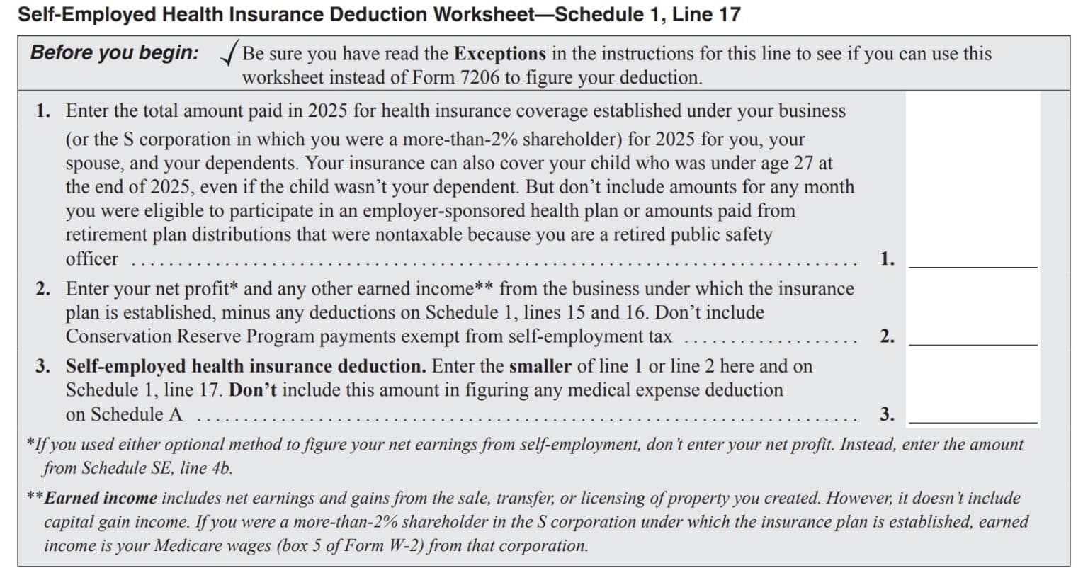 IRS Schedule 1 Instructions - Additional Income & AGI Adjustments