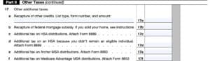 IRS Schedule 2 Instructions - Additional Taxes