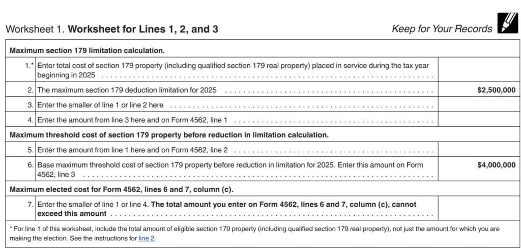 IRS Form 4562 Instructions - Depreciation & Amortization
