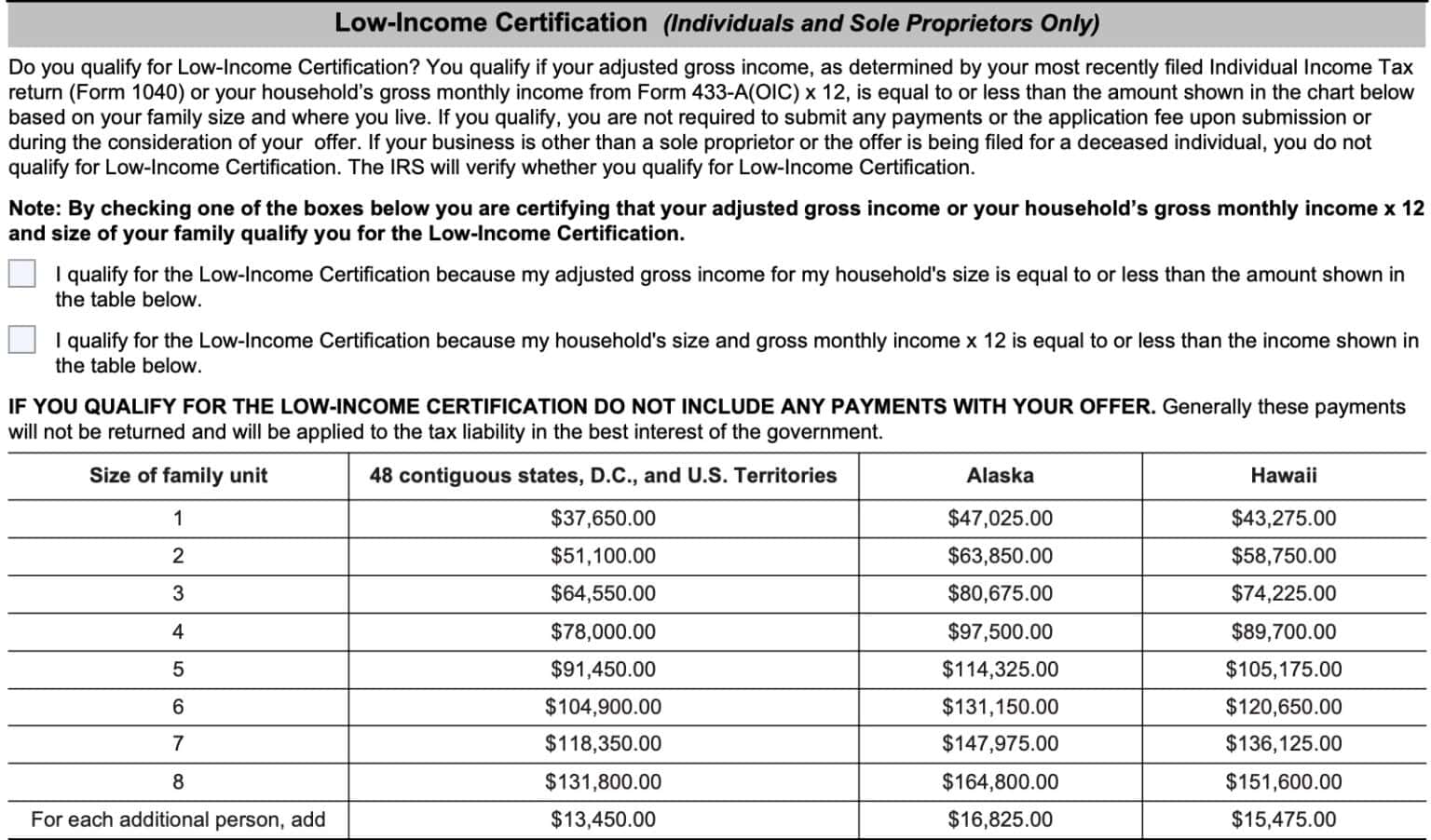 IRS Form 656 Instructions - Offer In Compromise
